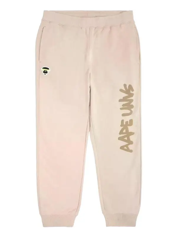 AAPE BY *A BATHING APE Moonface Patch Sweatpants - Neutrals