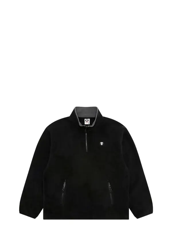 AAPE BY *A BATHING APE Aapenow Moonface Half-zip Sweater - Black