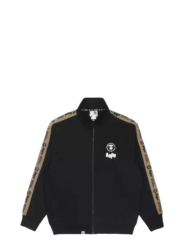 AAPE BY *A BATHING APE Moonface Logo-tape Sweatshirt - Black