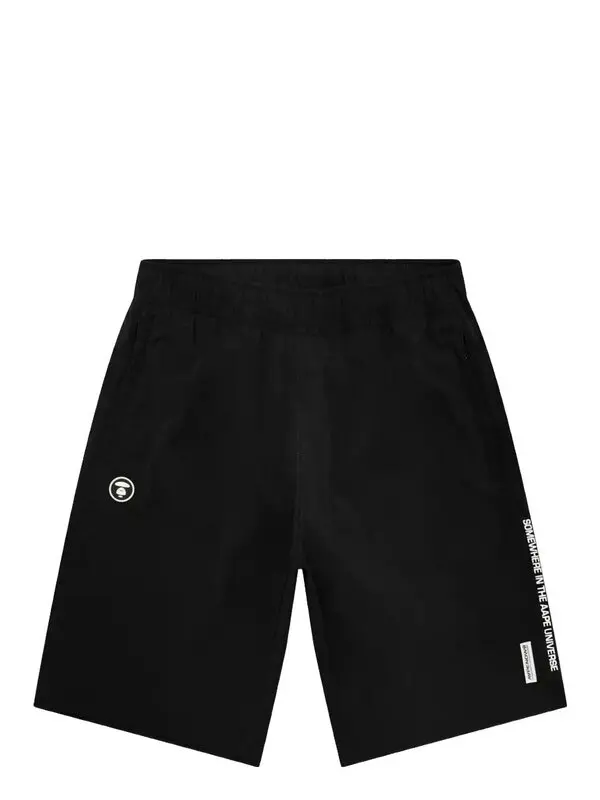 AAPE BY *A BATHING APE Moonface Logo Shorts - Black