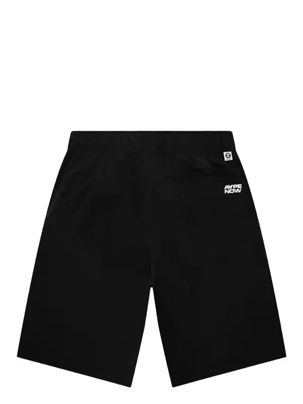 AAPE BY *A BATHING APE Moonface Logo Shorts - Black