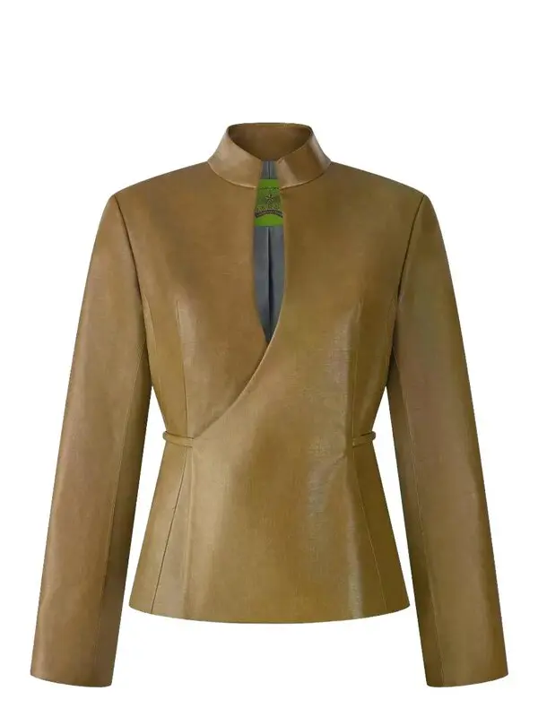 Shanghai Tang Wrap Jacket - Brown