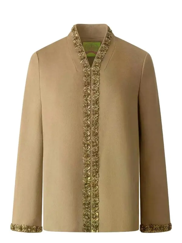 Shanghai Tang Sequin-embellished Blazer - Brown