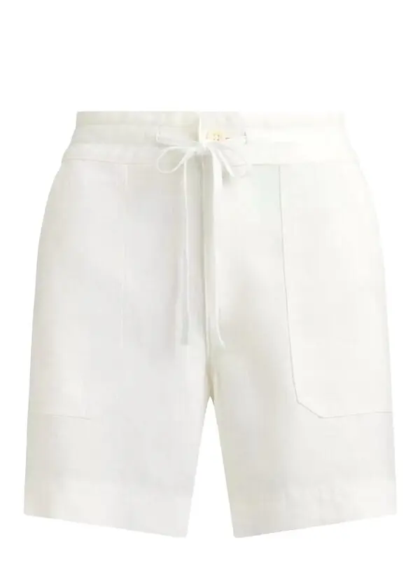 Ralph Lauren Drawstring Patch-pocket Shorts - White