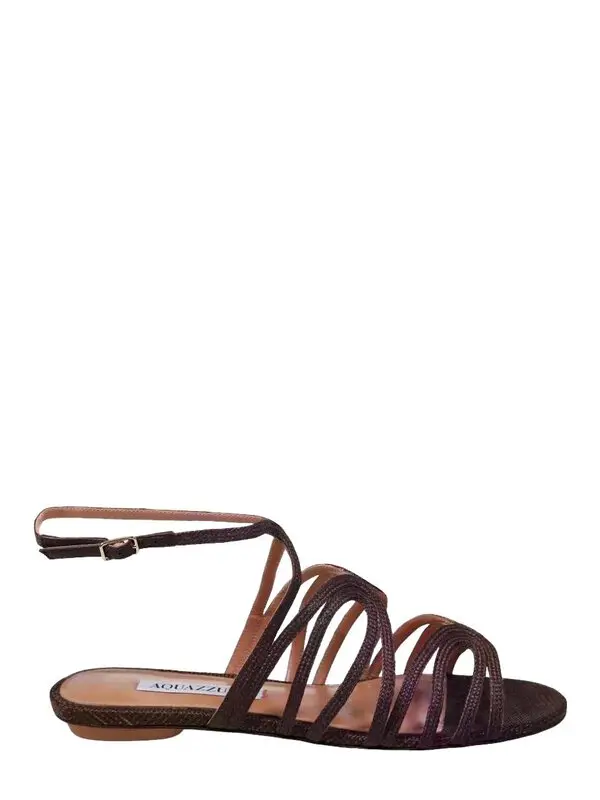 AQUAZZURA Strappy Buckle-fastening Sandals - Brown