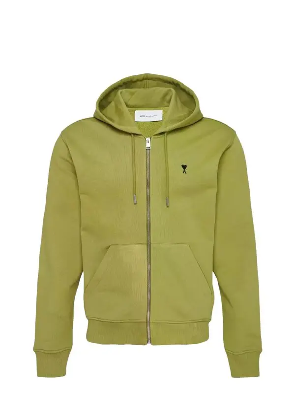 Ami De Coeur Zip-fastening Hoodie - Green