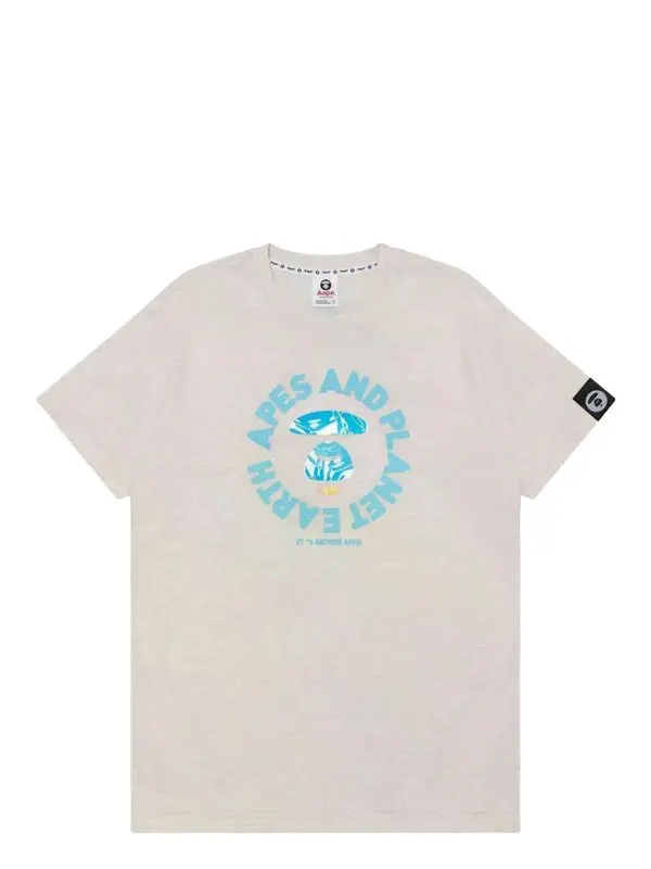 AAPE BY *A BATHING APE Moonface Graphic T-shirt - Neutrals