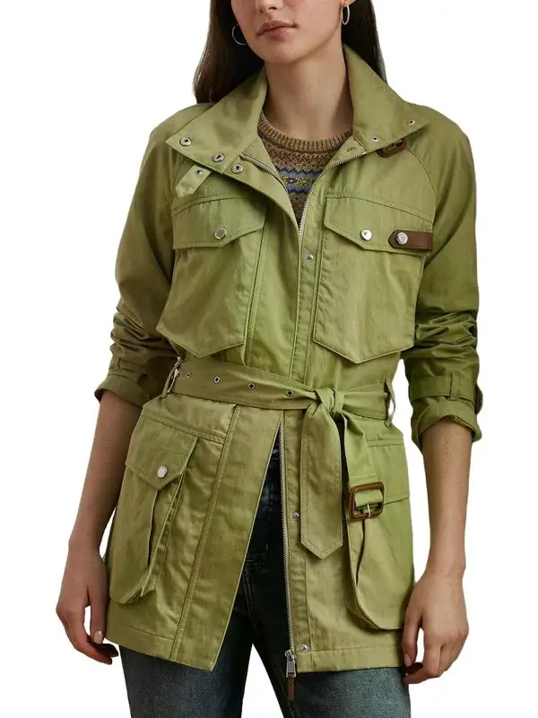 Ralph Lauren Belted Multi-pocket Jacket - Green