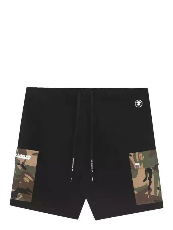 AAPE BY *A BATHING APE Moonface Track Shorts - Black