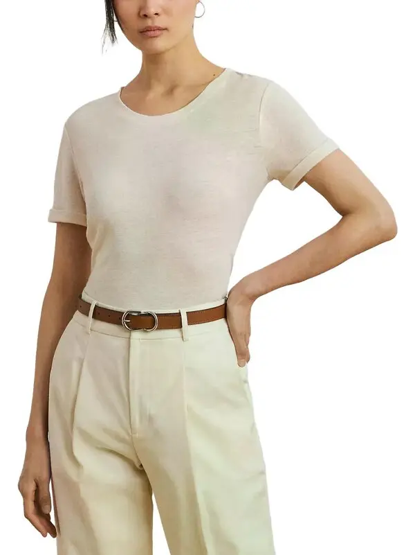 Ralph Lauren Rolled-cuff T-shirt - Neutrals