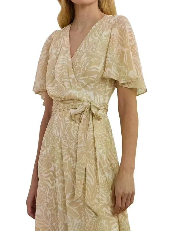 Ralph Lauren Floral-print Wrap Dress - Neutrals