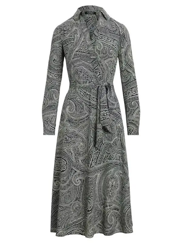 Ralph Lauren Paisley-print Wrap Dress - Blue