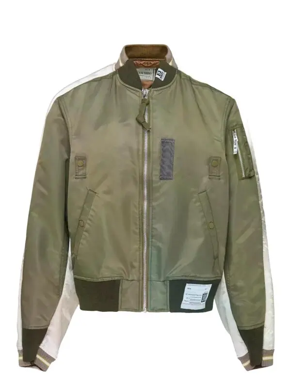 Mihara Yasuhiro Ma-1 Sukajan Zip-up Jacket - Green