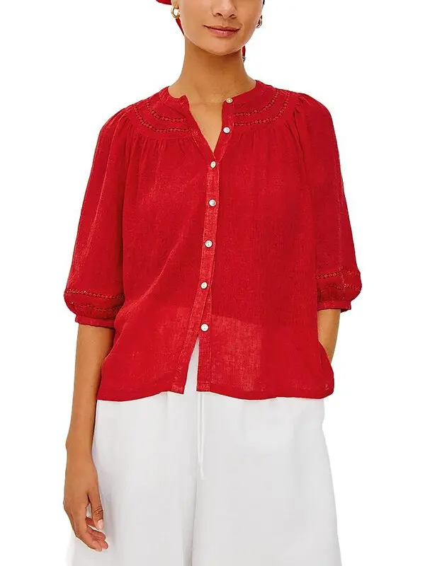 Rails Giadzy X Theia Top - Tomato