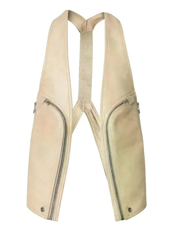 Rick Owens Bauhaus Zip-detail Gilet - Neutrals