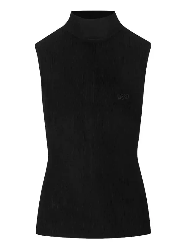 Loewe Fine-knit Tank Top - Black