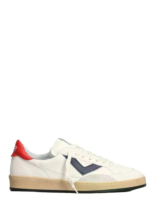 4B12 Panelled Leather Sneakers - Neutrals