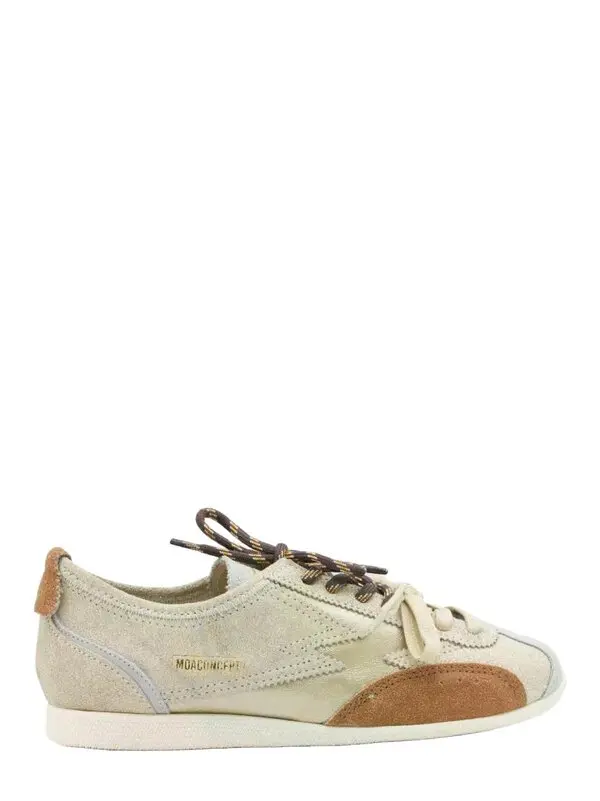 MOA CONCEPT Ikigai Suede-panelled Sneakers - Neutrals