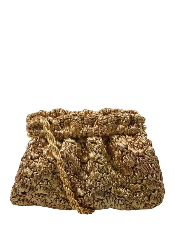 AMATO DANIELE Ravioli Interwoven Clutch Bag - Gold