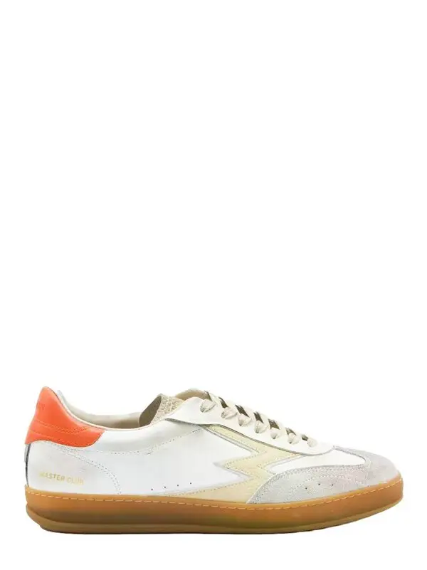 MOA CONCEPT Lightning Bolt Panelled Sneakers - White