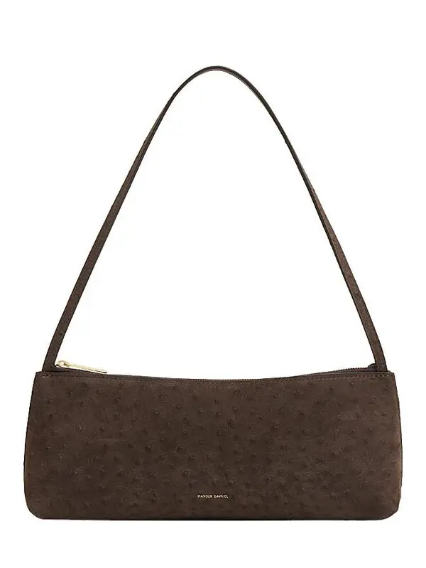 MANSUR GAVRIEL Gaia Embossed Baguette Shoulder Bag - Ebony