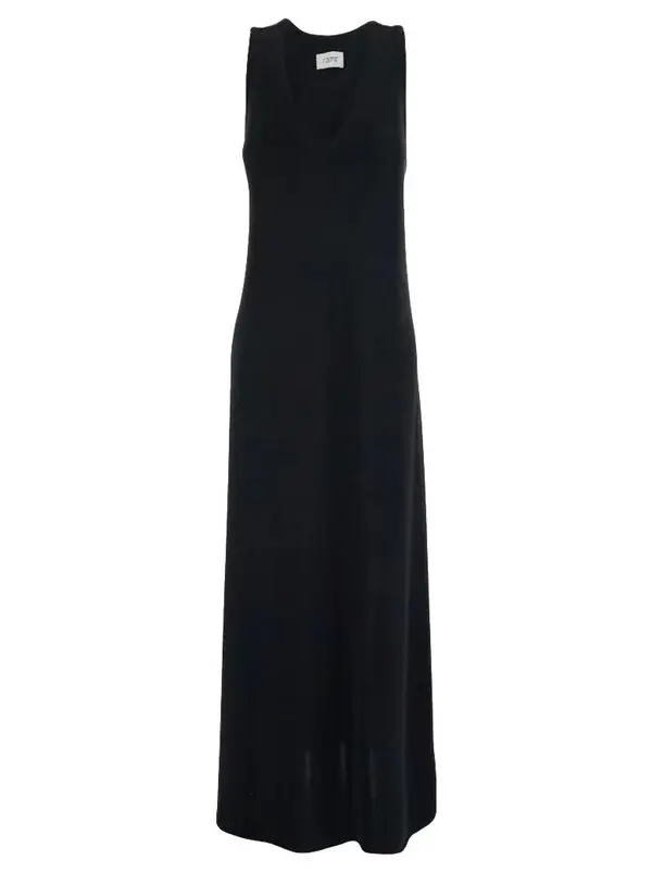 RAME Twist-detail V-neck Maxi Dress - Black