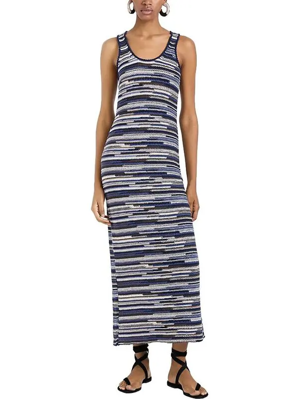 Proenza Schouler White Label Zinah Knit Dress - Navy Multi