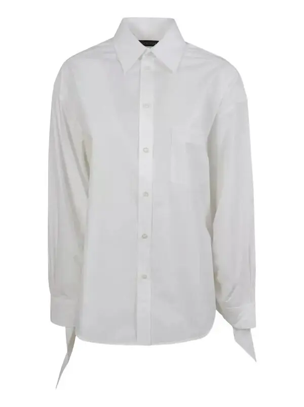 Balenciaga Logo-embroidered Shirt - White