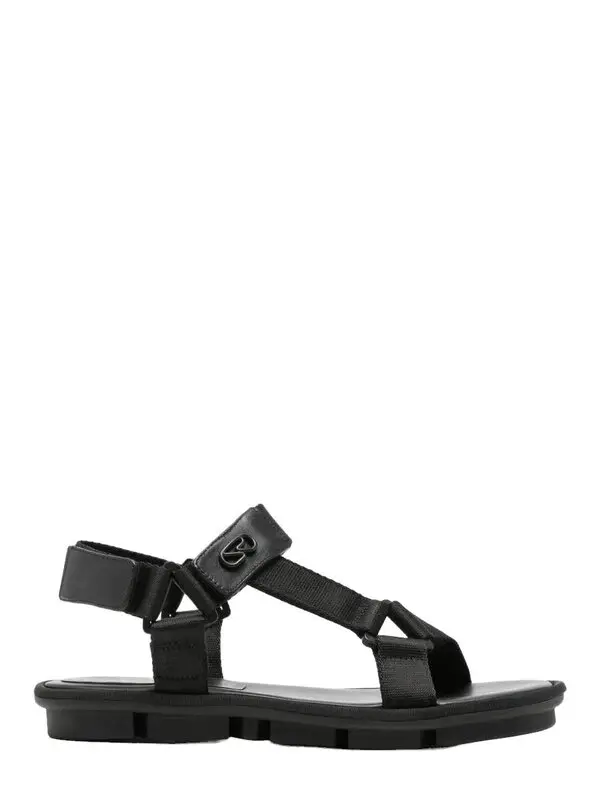 SERGIO ROSSI Touch-strap Sandals - Black