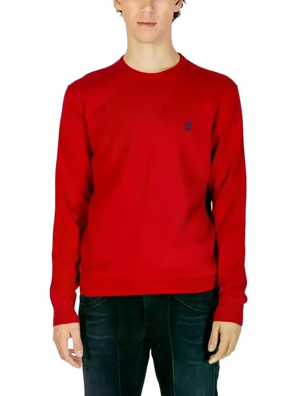 U.s. Polo Assn. Embroidered Logo Sweater - Red