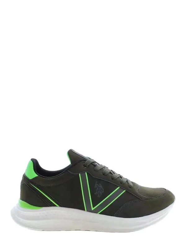 U.s. Polo Assn. Logo-patch Sneakers - Green
