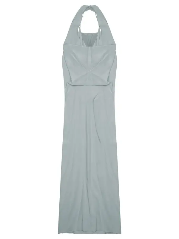 ALYSI Abito Lungo Con Scollo - Grey