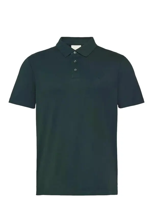 Calvin Klein Logo-embroidered Polo Shirt - Green
