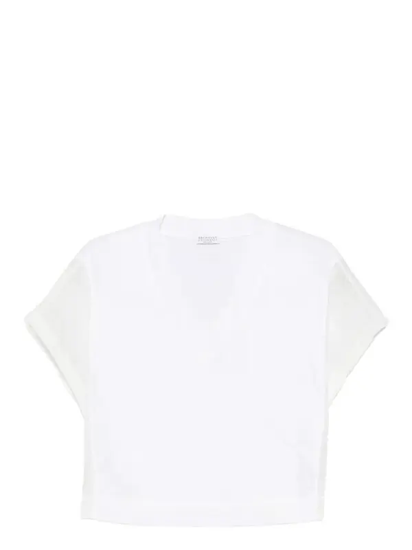 Brunello Cucinelli V-neck T-shirt - White