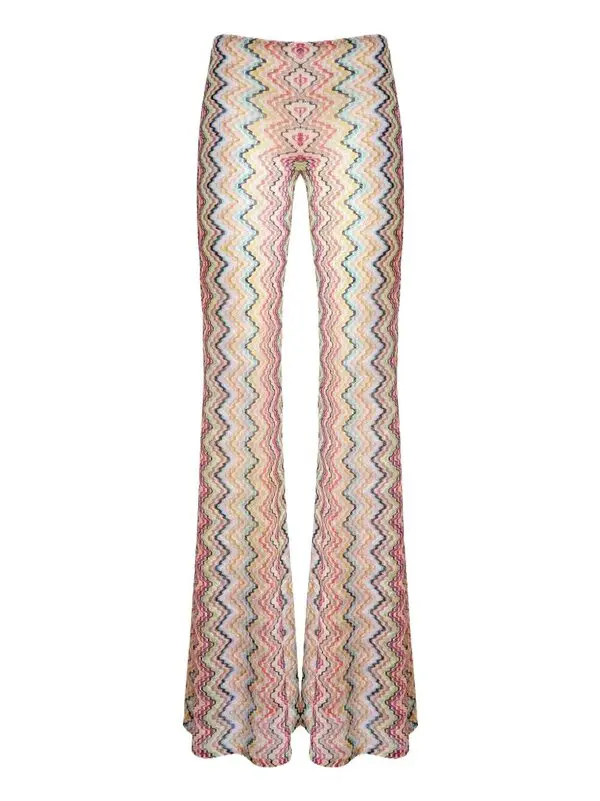 Missoni Zig-zag Flared Trousers - Neutrals
