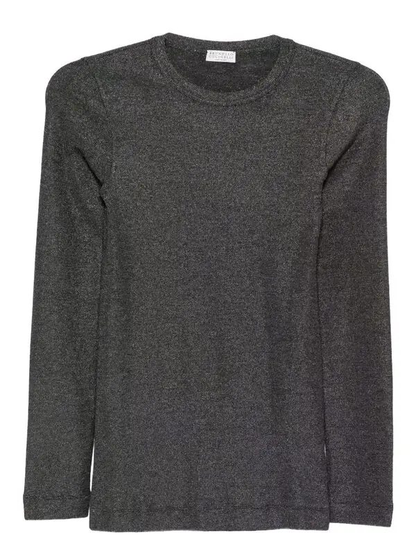 Brunello Cucinelli Crew-neck Long-sleeve T-shirt - Grey