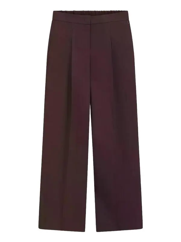 BOSS Pleated Wide-leg Trousers - Brown