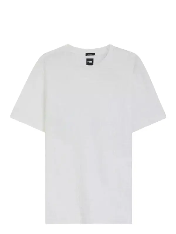 BOSS Waffle-knit T-shirt - White