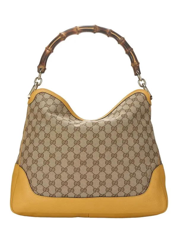 Gucci Original Gg Diana Hobo - Yellow