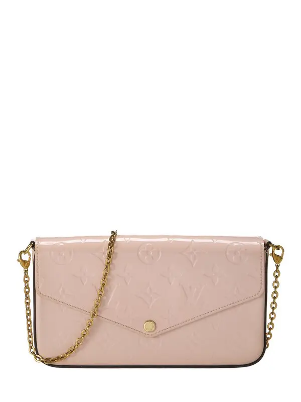 LOUIS VUITTON Monogram Vernis Pochette Felicie - Pink