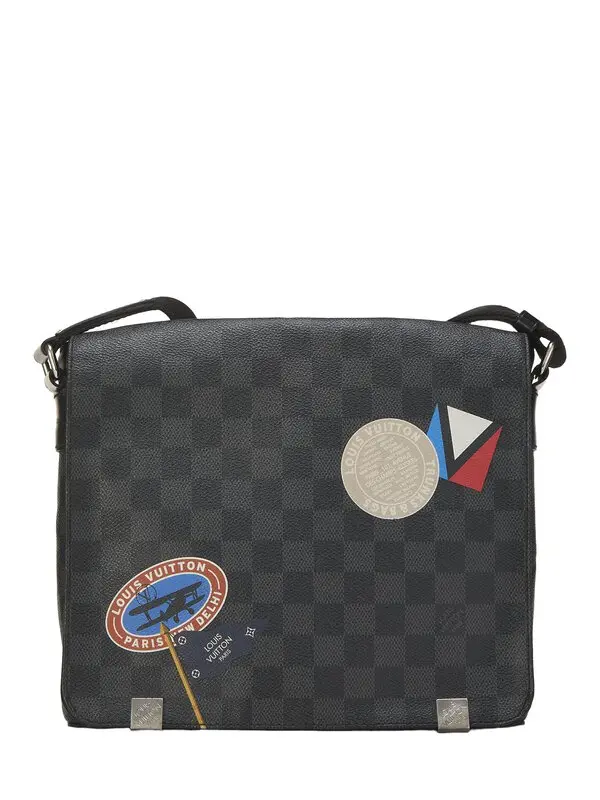 LOUIS VUITTON Damier Graphite League District Nm - Black