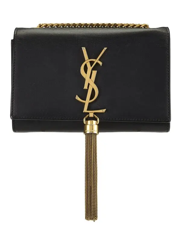 Saint Laurent Calfskin Kate Tassel - Black