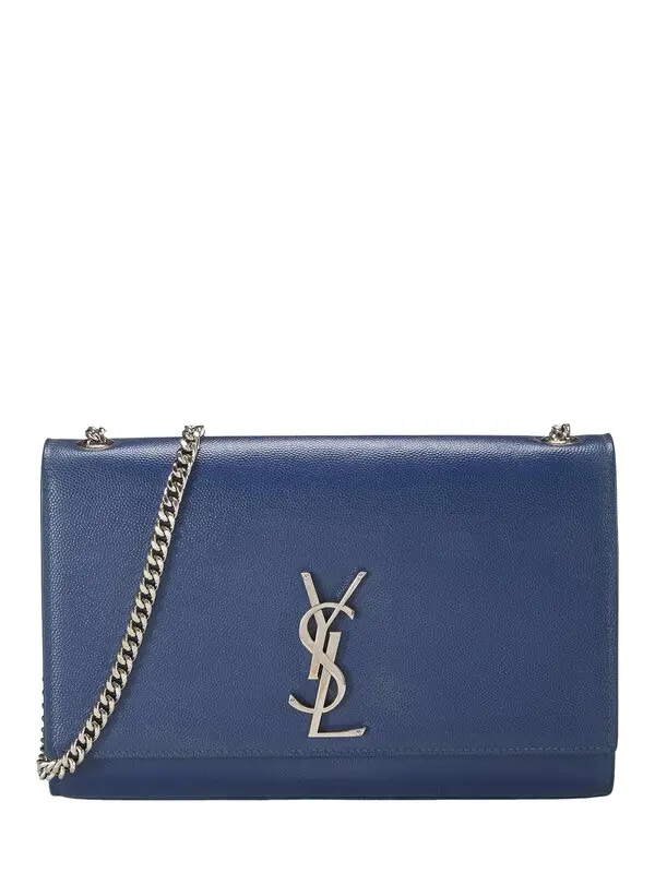 Saint Laurent Grainy Calfskin Kate - Blue