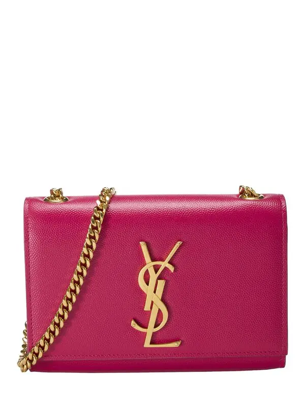 Saint Laurent Grained Calfskin Kate - Pink