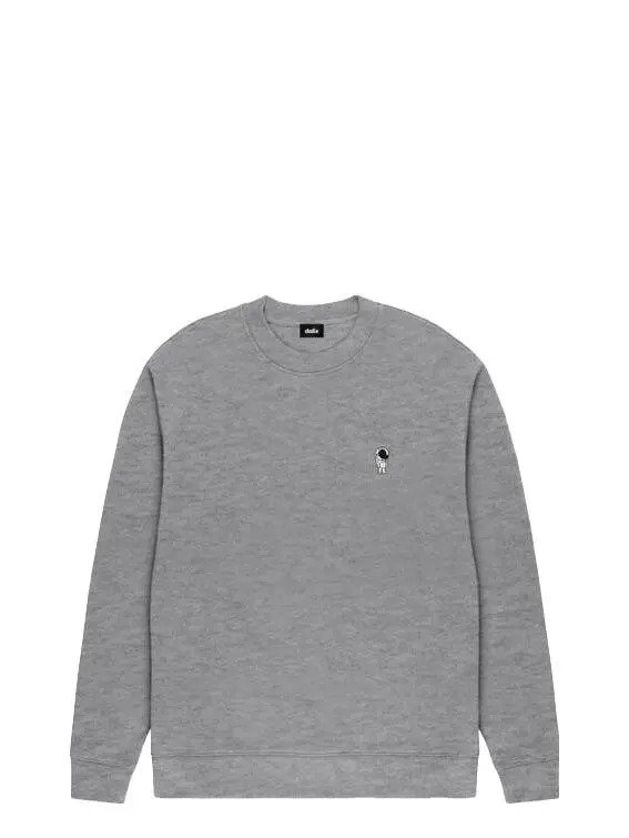 DALIX Relaxed Fit Midweight Fleece Crewneck Sweatshirt - Athletic Heather