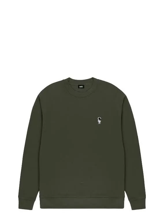 DALIX Relaxed Fit Midweight Fleece Crewneck Sweatshirt - Cypress