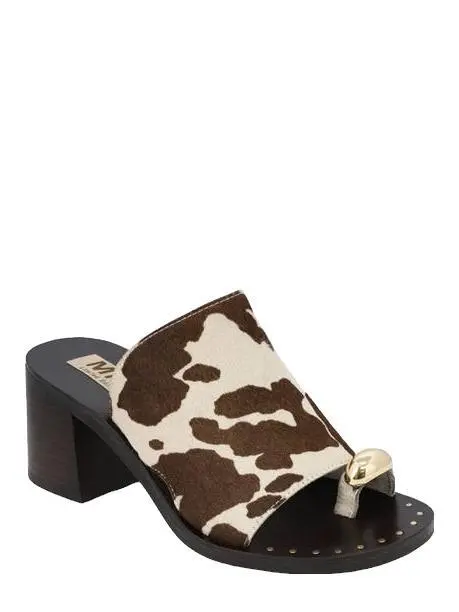 Mia Nikita Slide Sandal - Cow Print