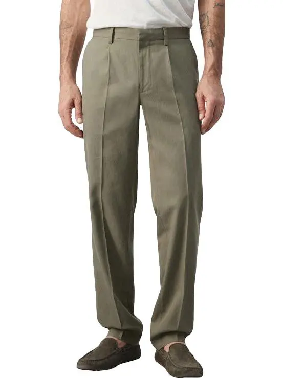Mango Slim Fit Trousers - Green