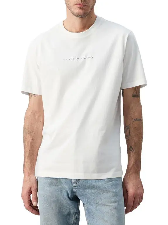Mango Departure Cotton Graphic T-shirt - White