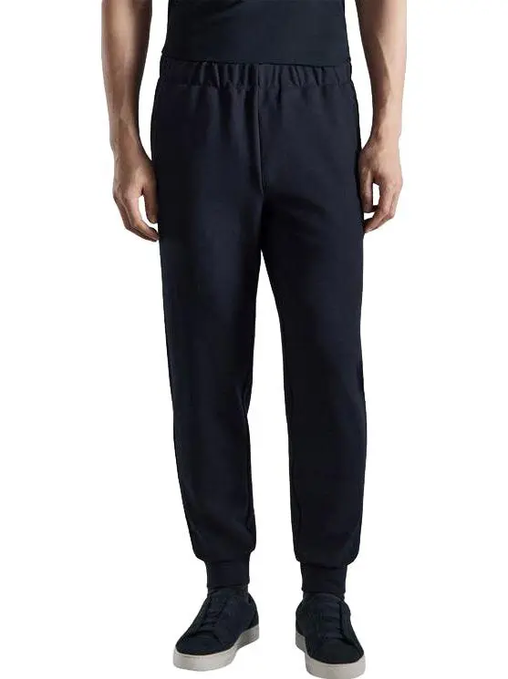 Mango Comfort Stretch Joggers - Navy
